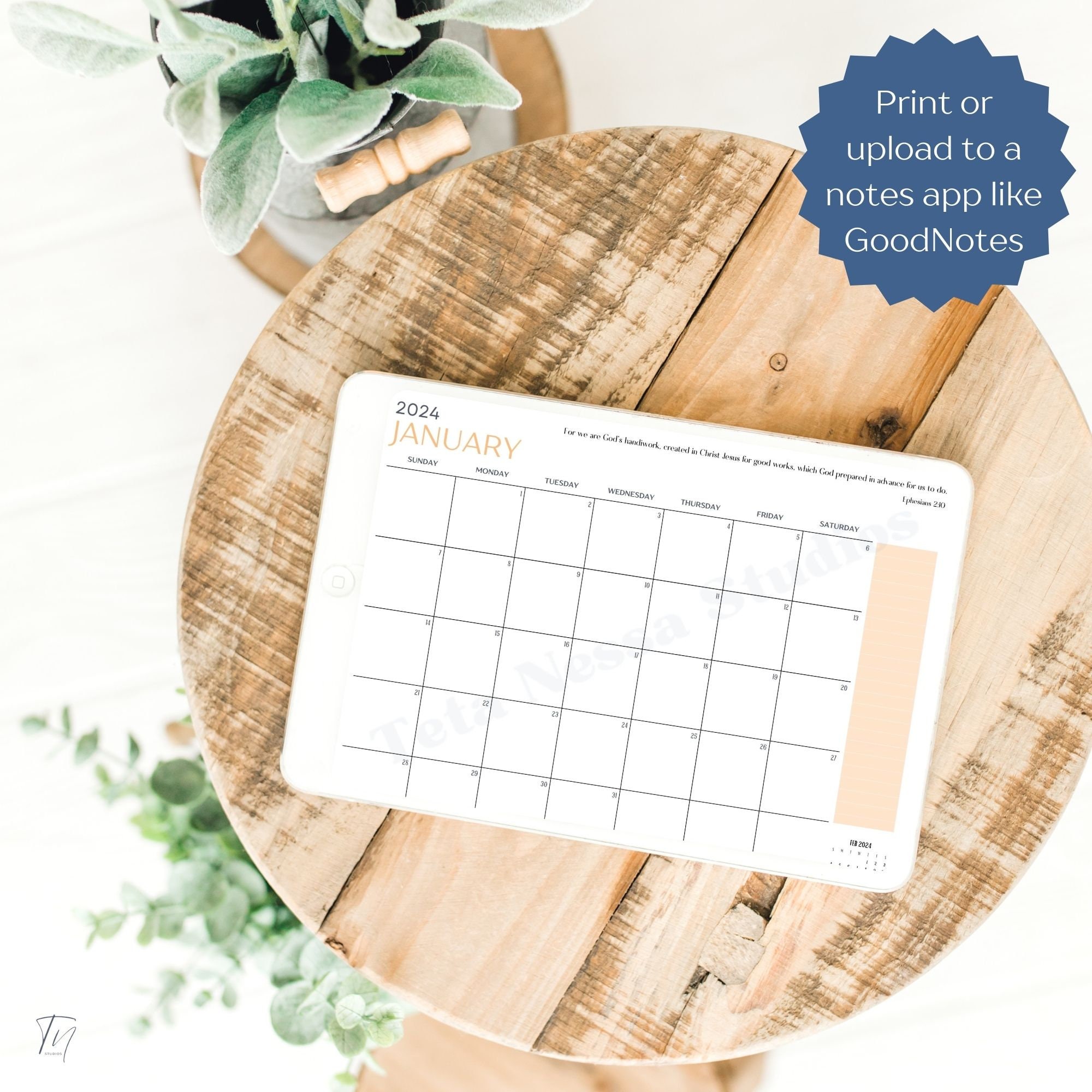 Minimalist July 2023 June 2024 Monthly Calendar Printable - Etsy