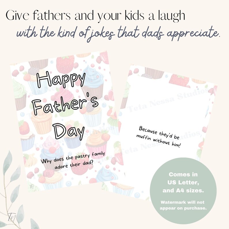 Cute Father's Day Cards With Dad Jokes, Funny Father's Day Gift From ...