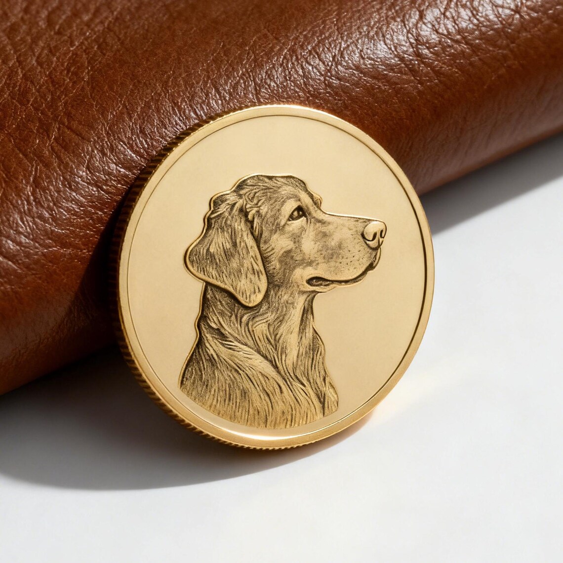 Custom Pet Brass Challenge Coin From Photo, Pet Memorial Brass Coin ...
