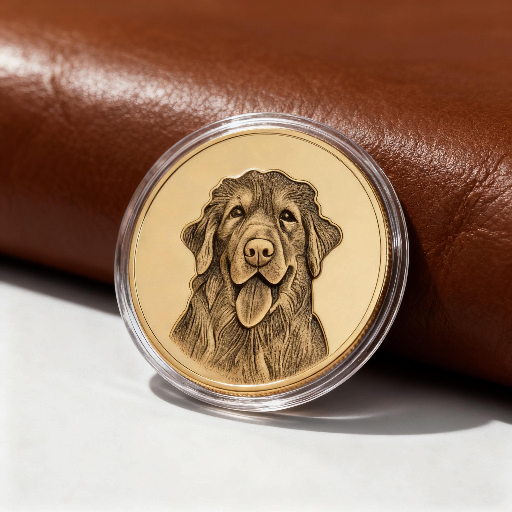 Custom Pet Brass Challenge Coin From Photo, Pet Memorial Brass Coin ...