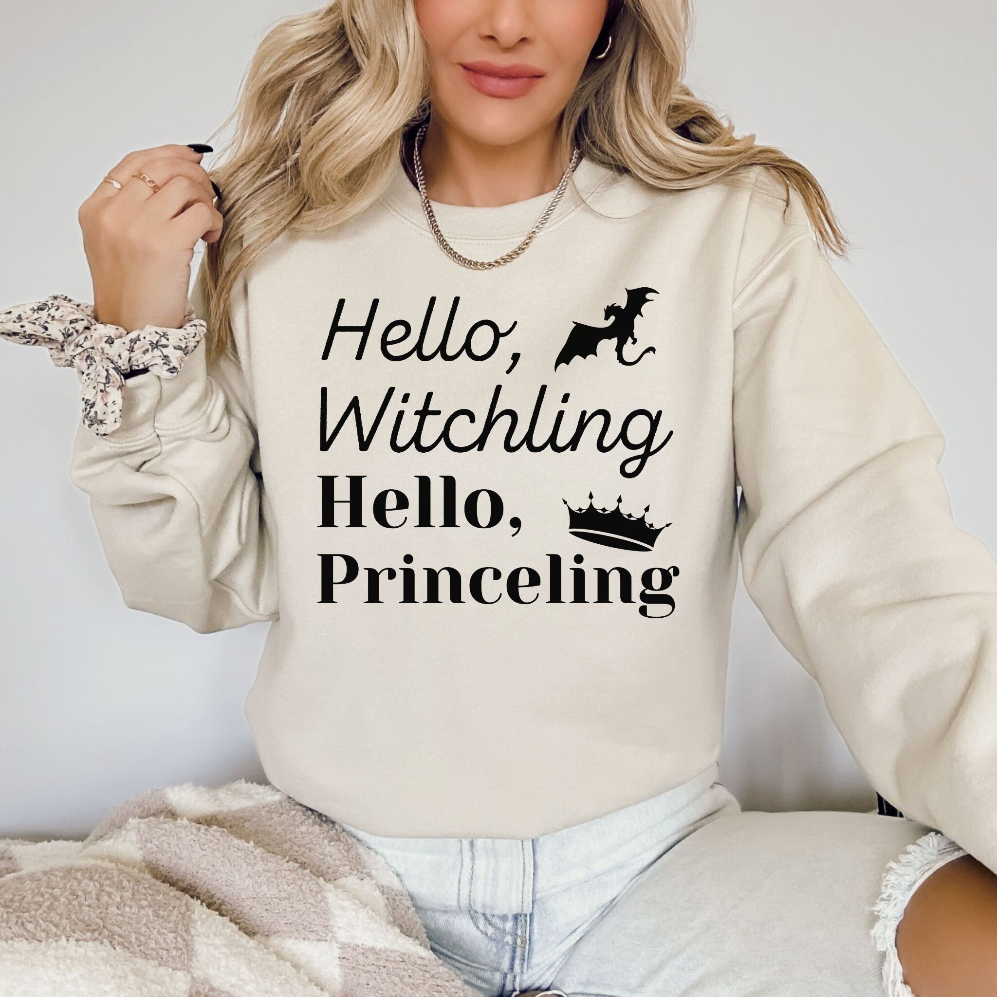 Hello Princeling Hello Witchling Shirt, Throne of Glass Shirt, Sarah J Maas Merch, Manon and ...