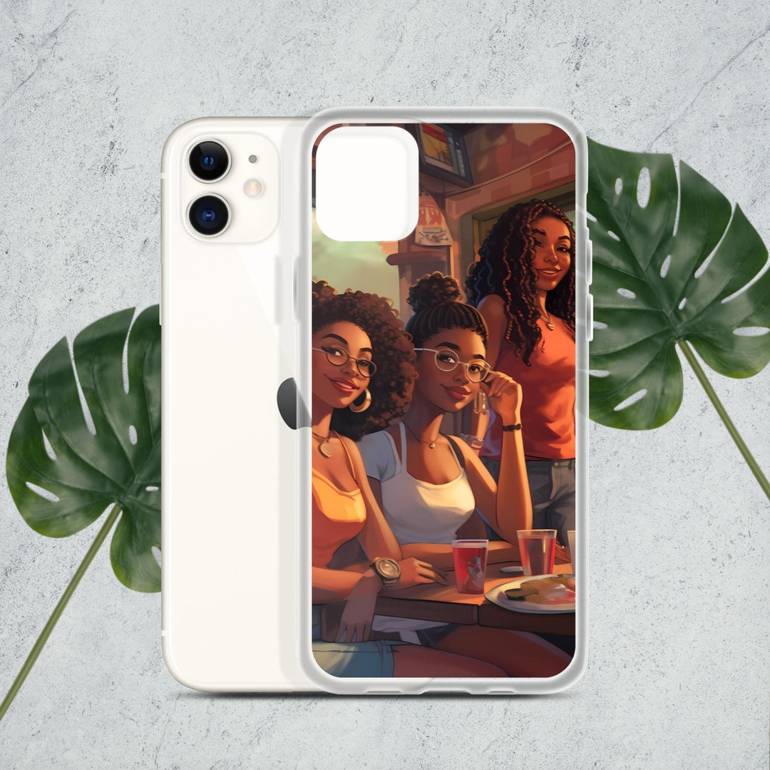 Black Girl Magic Natural Hair Cartoon Phone Cases African - Etsy