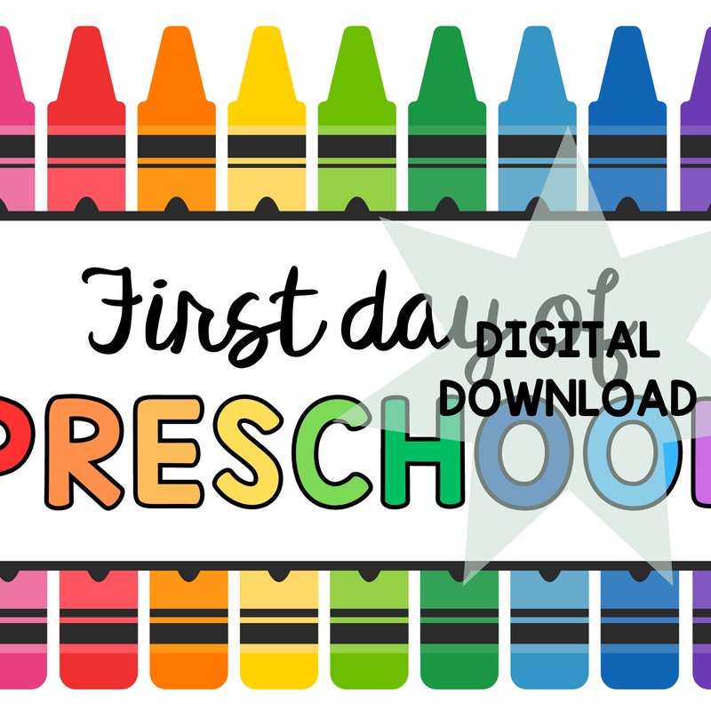 Preschool Sign - Etsy