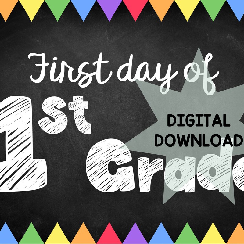 Last Day of 1st Grade - Etsy