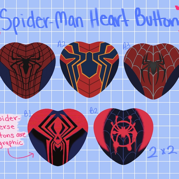 Spiderman heart - Etsy México