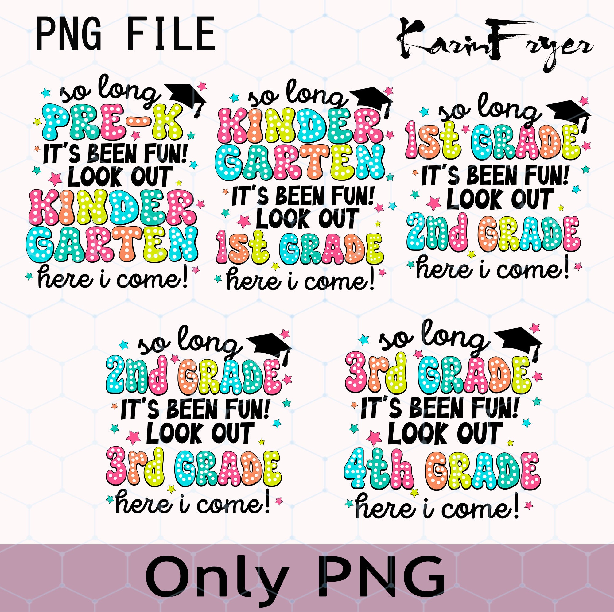 Pre-k Graduation Png Bundle, Last Day of School Png, Graduation Png,so ...