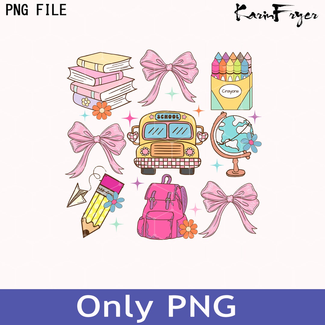 Coquette Teacher Png,pencil Coquette Bow Png, Teacher Life Png, Teacher ...