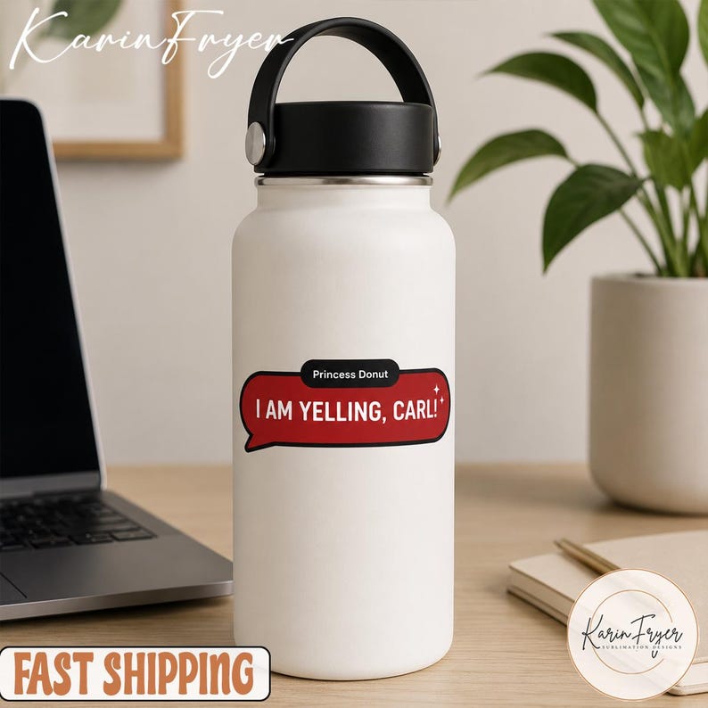 I Am Yelling Carl Sticker, Funny Dungeon Crawler Carl Vinyl Decal ...