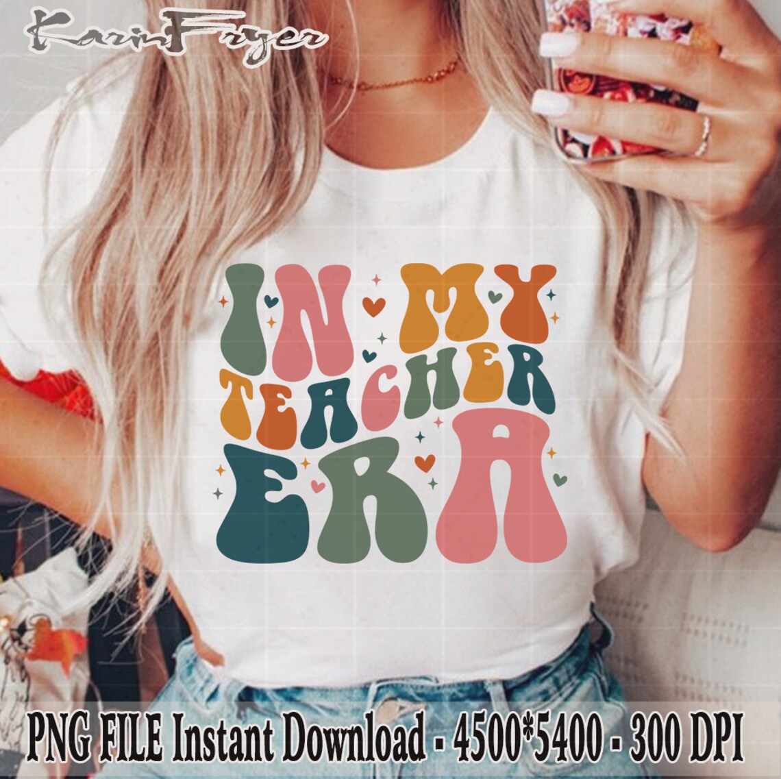 In My Teacher Era SVG Png Cool Teacher Era Svg Png Teacher - Etsy