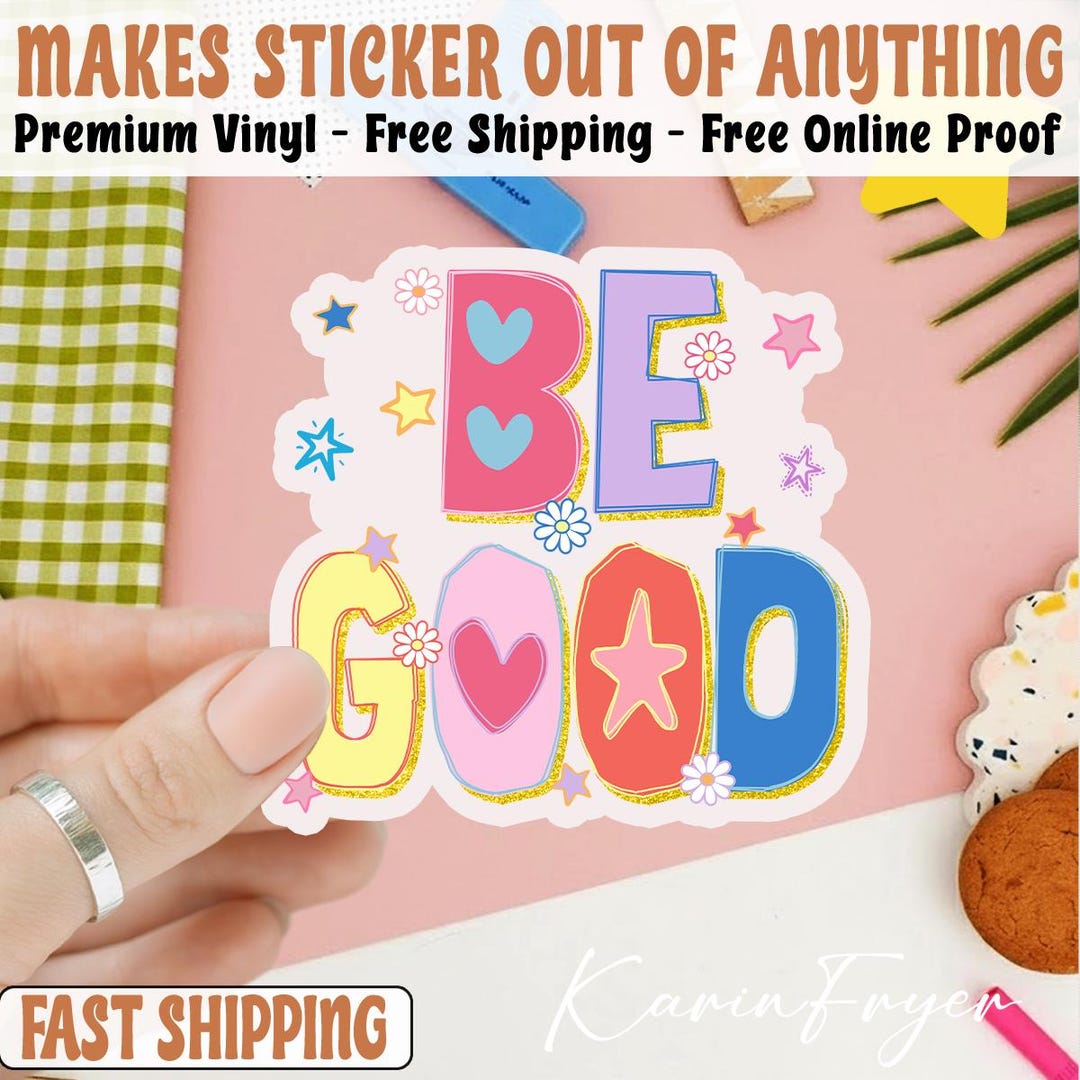 Be Good Preppy Sticker, Anti Trump Decal, ICE Out Waterproof Vinyl ...