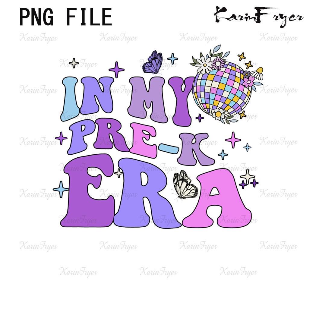 In My Pre K Era Png Cool Teacher Era Png Retro Pre K Teacher Etsy