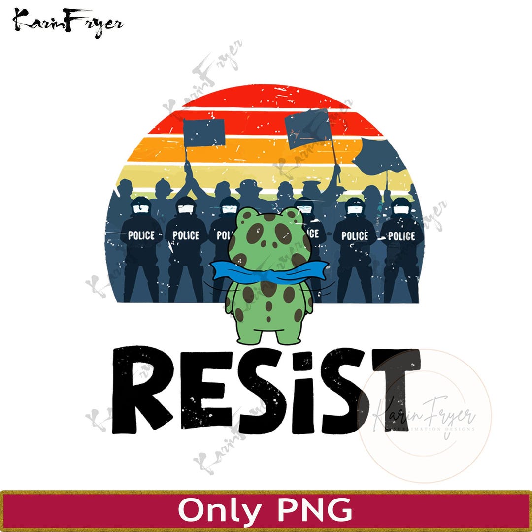 Portland Frog Protester Png Resist Frog Png, Rage Against the Machine ...