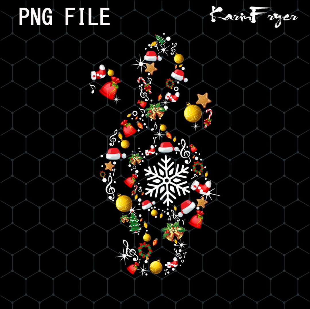 Music Note Christmas Png, Music Teacher Christmas Sublimation PNG ...