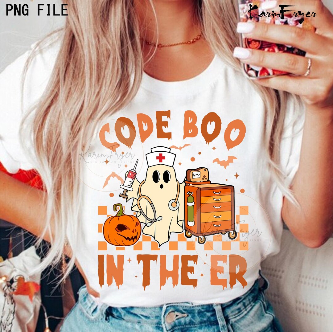 Halloween Nurse Png, Emergency Department ER Nurse Halloween Png, Code ...