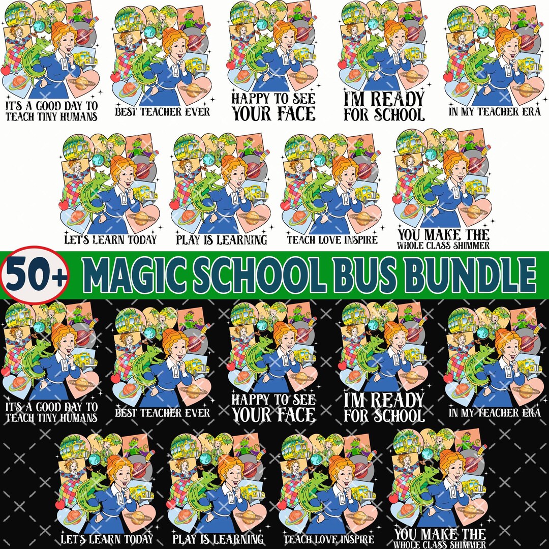 50+ Teacher the Magic School Bus Bundle Png, Ms Frizzle, Take Chances ...