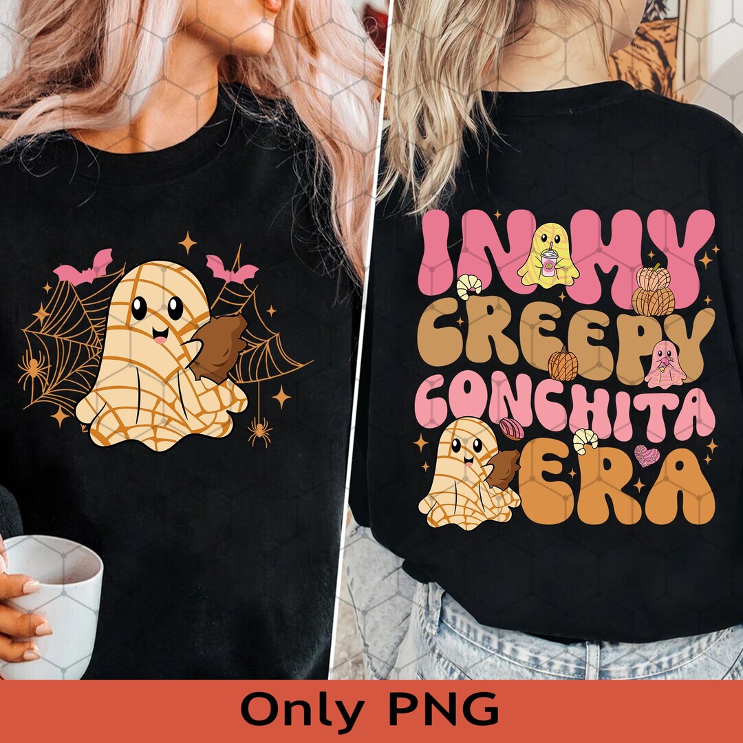 In My Creepy Conchita Era Png, Mexican Ghost Png, Pantasmas Ghost Conchas Png, Spooky Conchas ...
