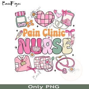 Retro Groovy Pain Clinic Nurse Png, Nurse Appreciation Groovy Png ...