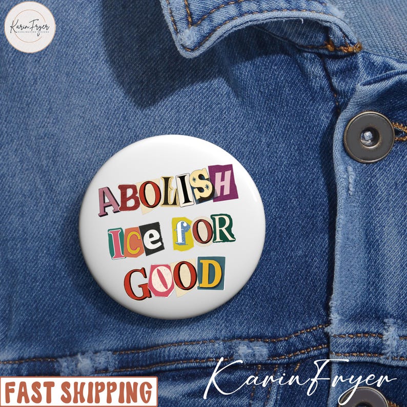 ABOLISH Justice ICE for Renee Nicole Good Button, Protest Pin - Etsy