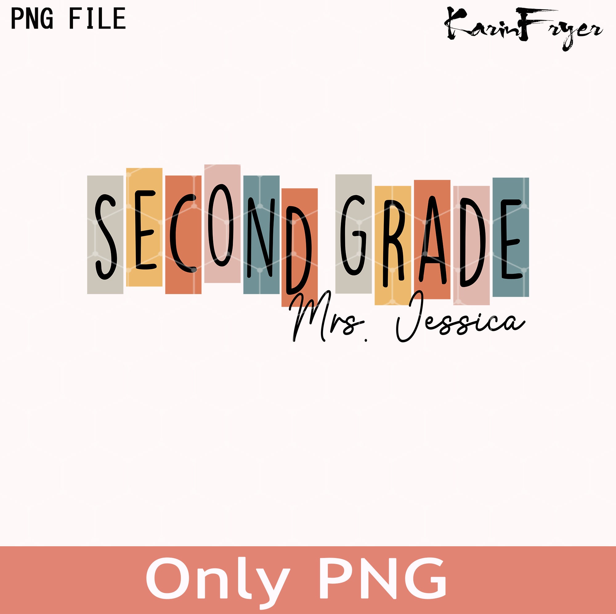 Custom Second Grade Teacher Png, Retro Second Grade Dream Team Shirt ...