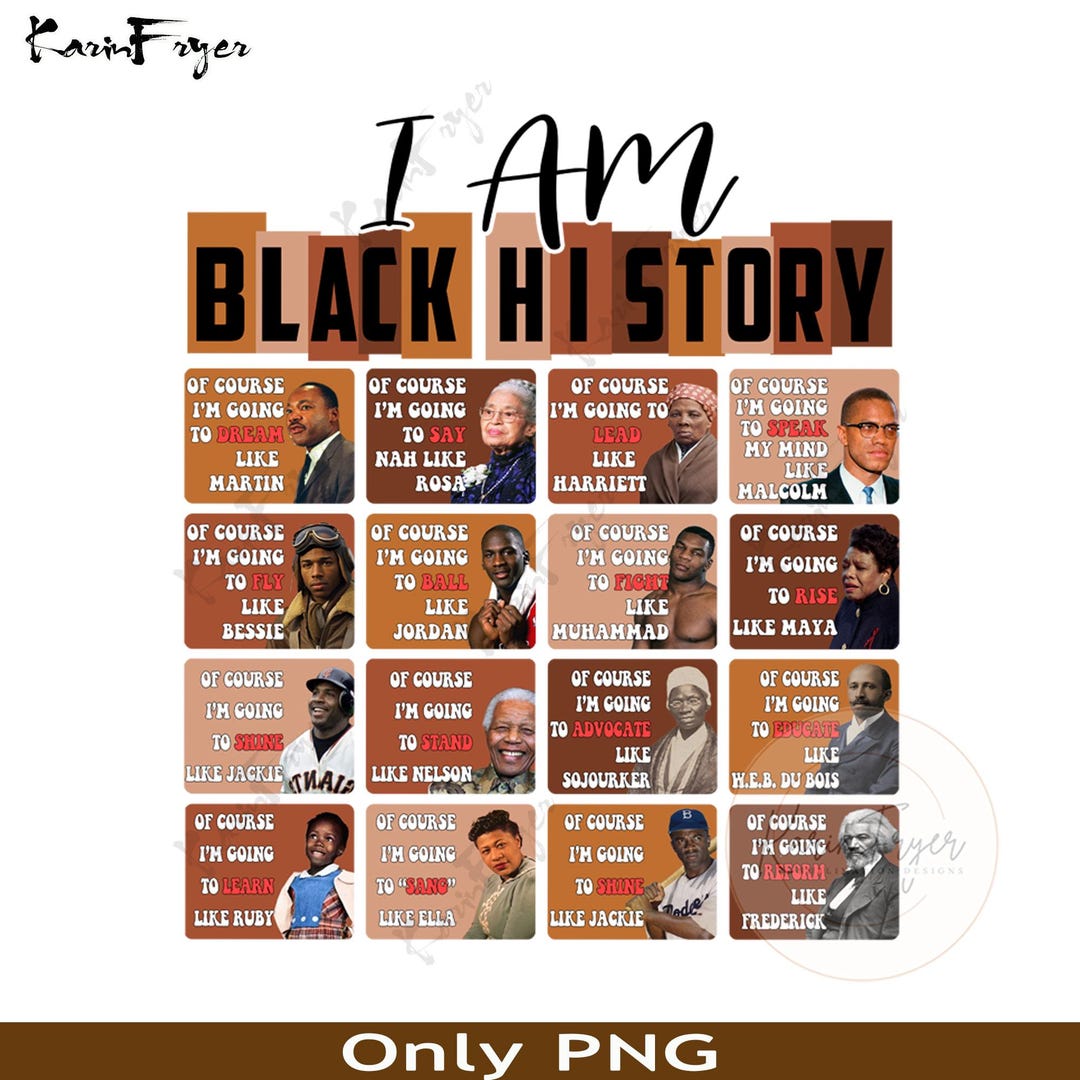 I Am Black History Png, Black History Month Png, Black History Png ...