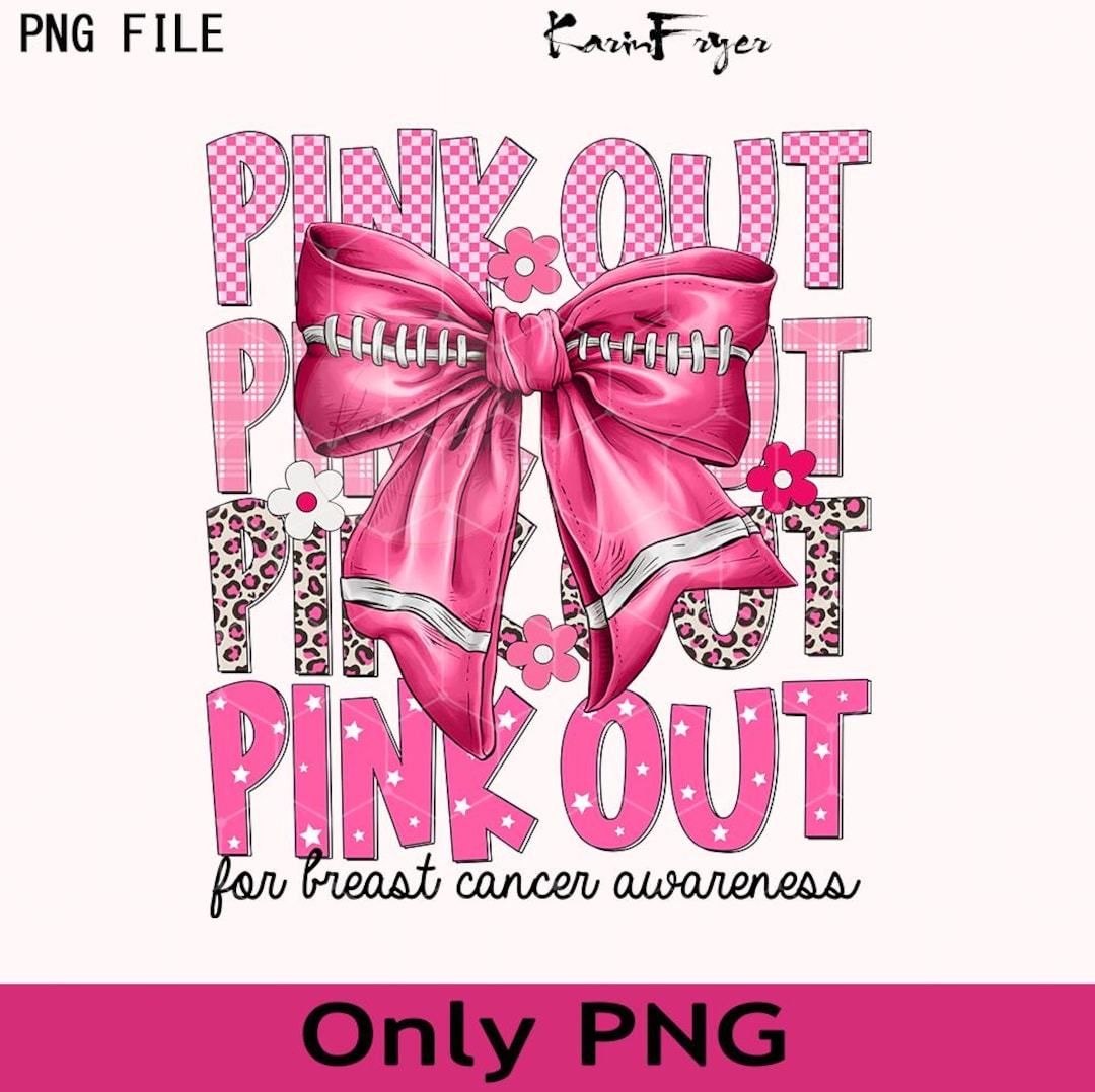 Football Pink Out Png, Breast Cancer Football Png, Breast Cancer ...