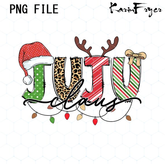 Juju Claus Png Juju Christmas Png Retro Christmas Png christmas Png Sublimation Design juju Sublimation juju Png Merry Christmas Png Etsy
