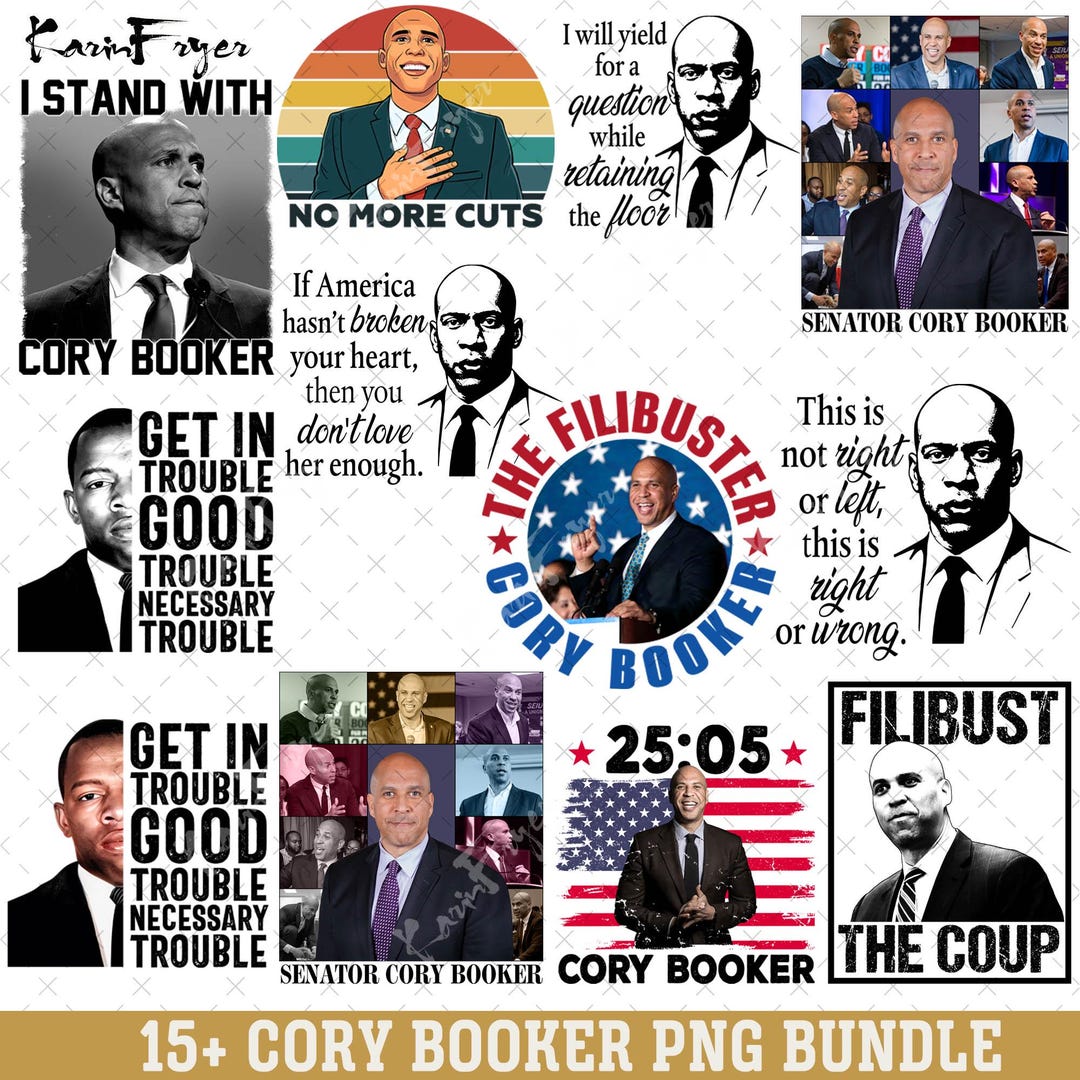 15+ Cory Booker Png Bundle, Cory Booker Filibuster Png Bundle, Thank ...