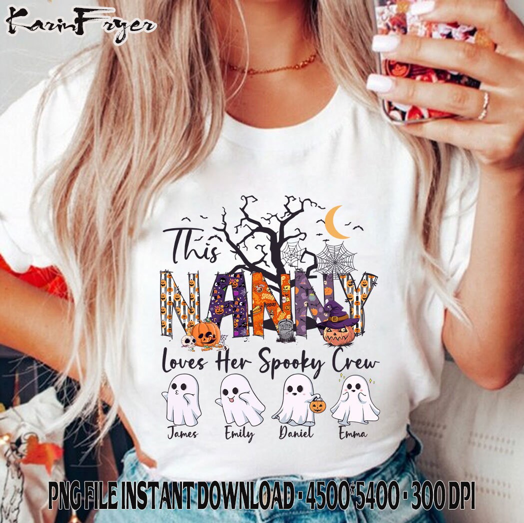 This Nanny Loves Her Spooky Crew Png Personalized Nannys - Etsy