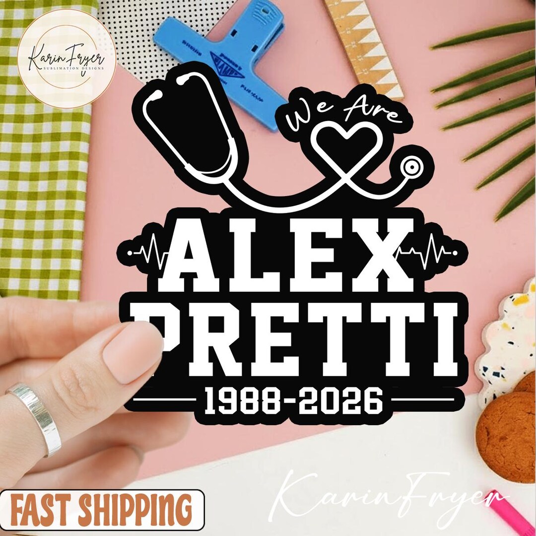 We Are All Alex Pretti Sticker, No Human is Illegal Decal, Social ...