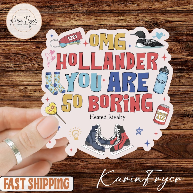 Heated Rivalry Sticker, LGBT Hockey Decal, Team Hollanov Vinyl Decal ...