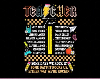 Retro Teacher Svg, ABCD Teacher Tour Svg, Back to School Svg, End of ...