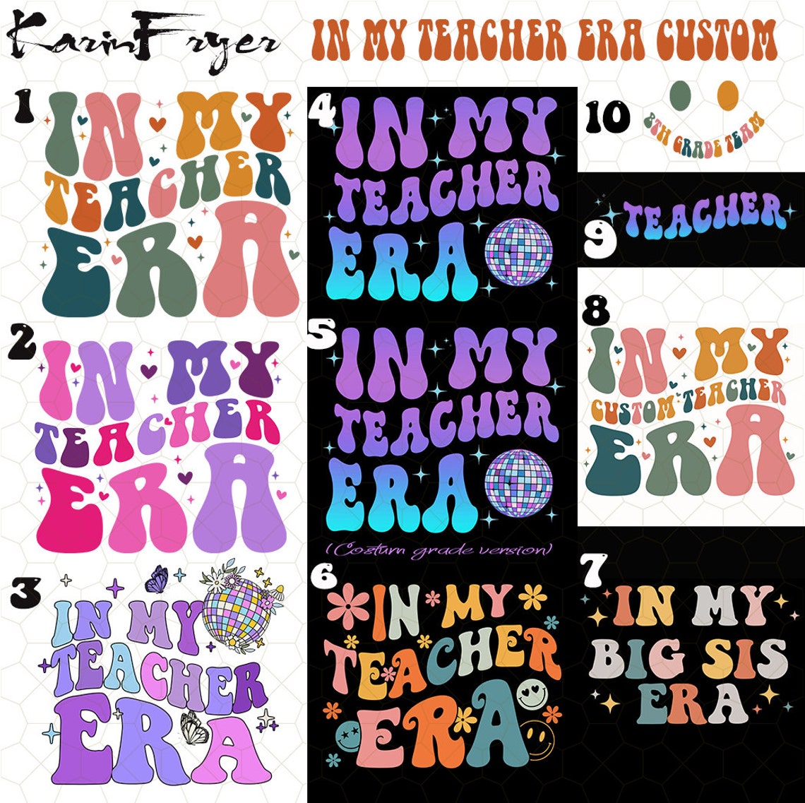 In My Teacher Era Png Teacher Era Png in My Teacher Era - Etsy