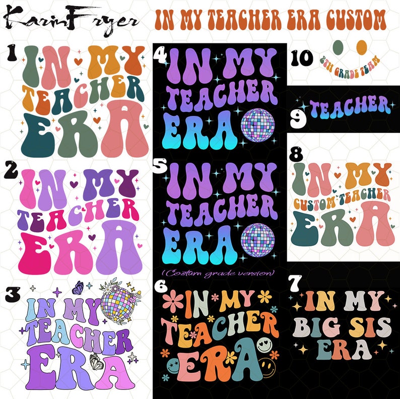 In My Teacher Era Png Teacher Era Png in My Teacher Era - Etsy