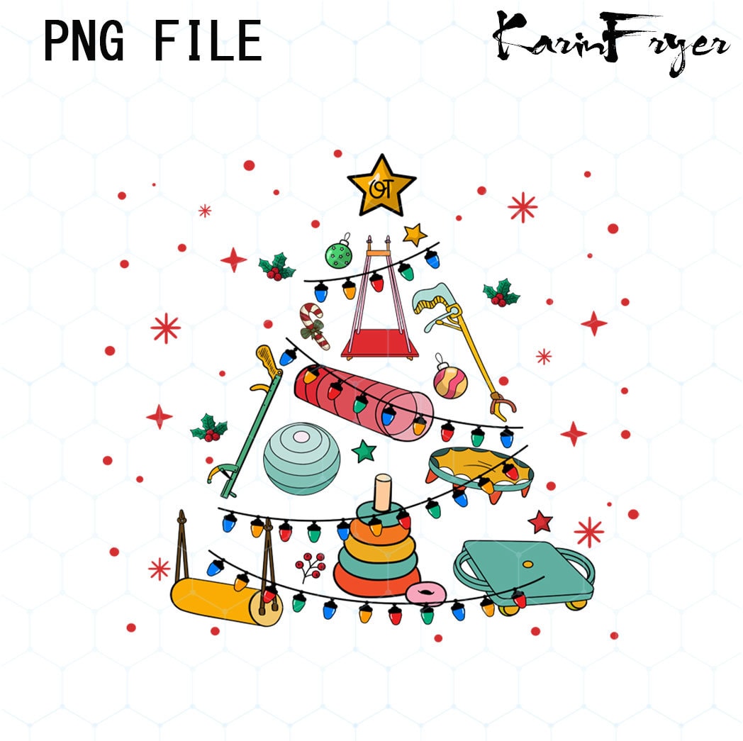 OT Christmas Tree Png Occupational Therapy Occupational - Etsy