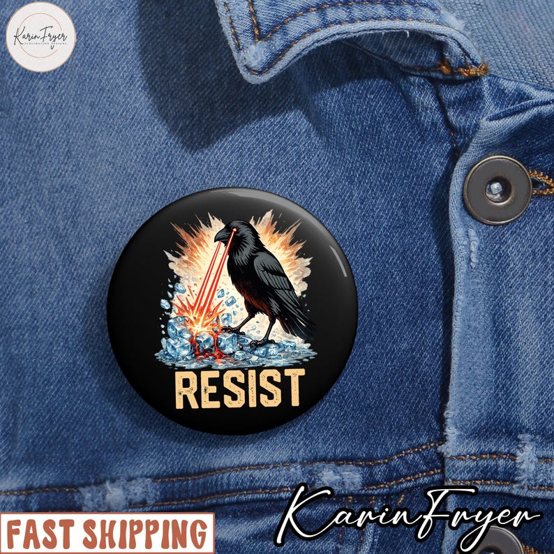 Minneapolis Abolish ICE Protest Pin Button, Resist Political Activism ...