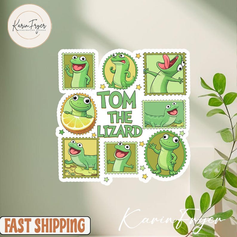 Disney Hoppers Tom the Lizard Sticker | Disney Hopper Stamp Style ...