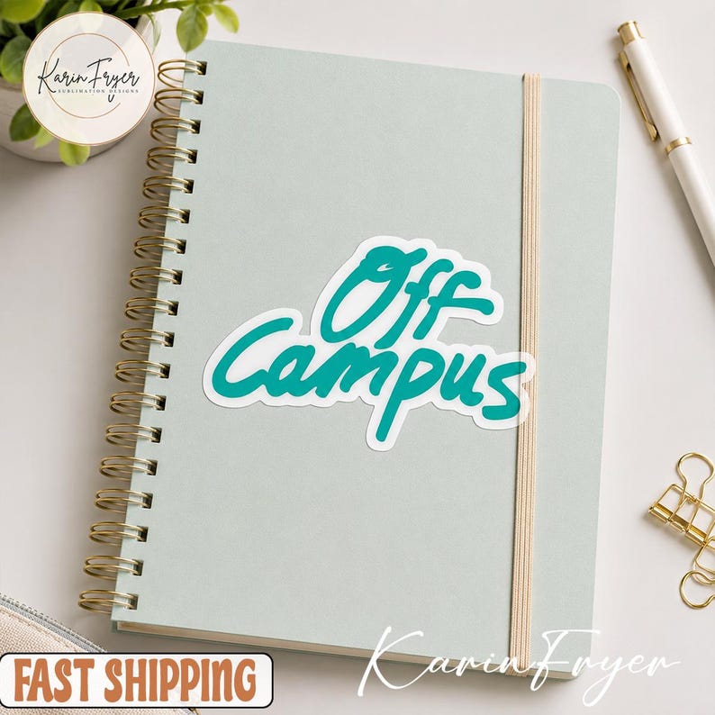 Off Campus Sticker | Hockey Romance Bookish Merch | Booktok Reader Gift ...