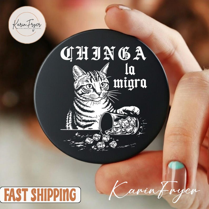 Chinga La Migra Cat Anti ICE Pin, Justice for Renee Nicole Good Pin ...