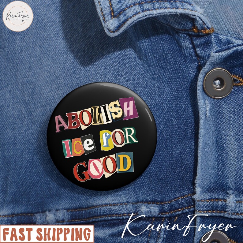 ABOLISH Justice ICE for Renee Nicole Good Button, Protest Pin - Etsy