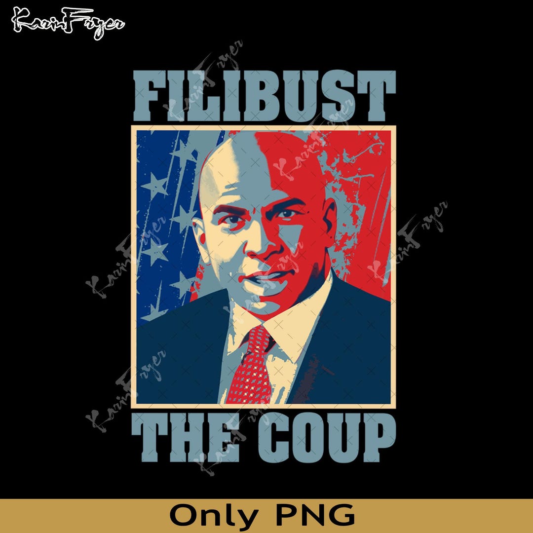 Cory Booker Filibust the Coup Png, Cory Booker, Patriotic Cory Booker ...