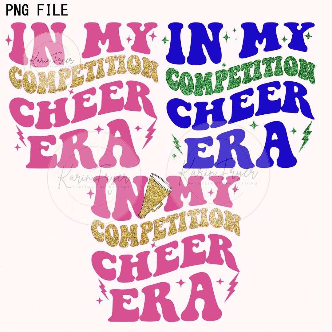 In My Competition Cheer Era PNG Glitter Cheer Competition Png ...