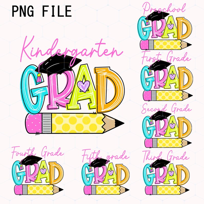 Abschluss PNG Bundle, Abschlussfeier 2025 Png Bundle, Letzter Schultag ...