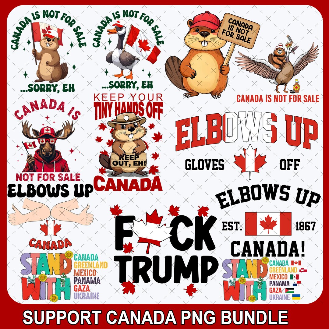 25 Support Canada Png Bundle, Elbows up Canada Bundle Png, Elbows up ...