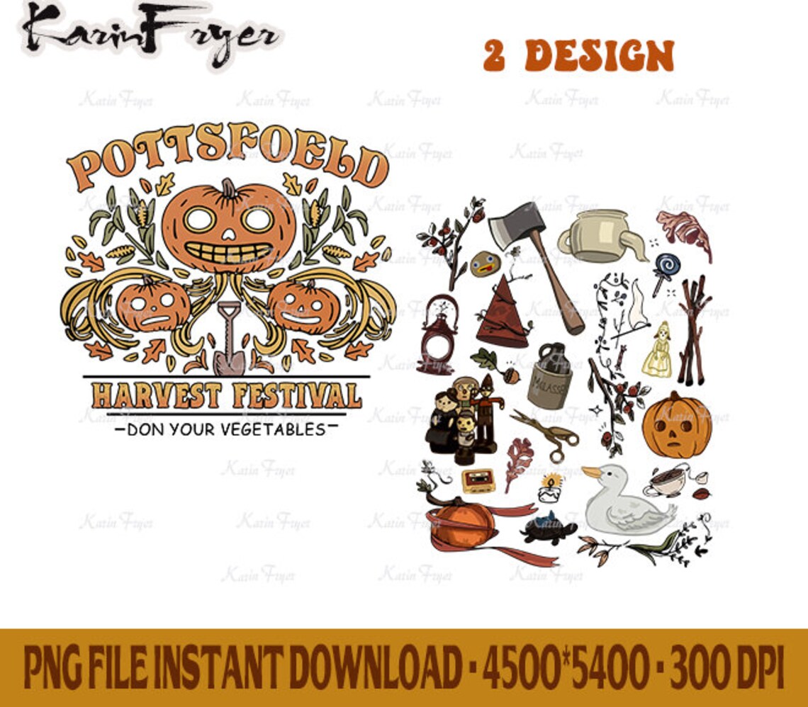 Pottsfield Harvest Festival Png Over the Garden Wall Png - Etsy