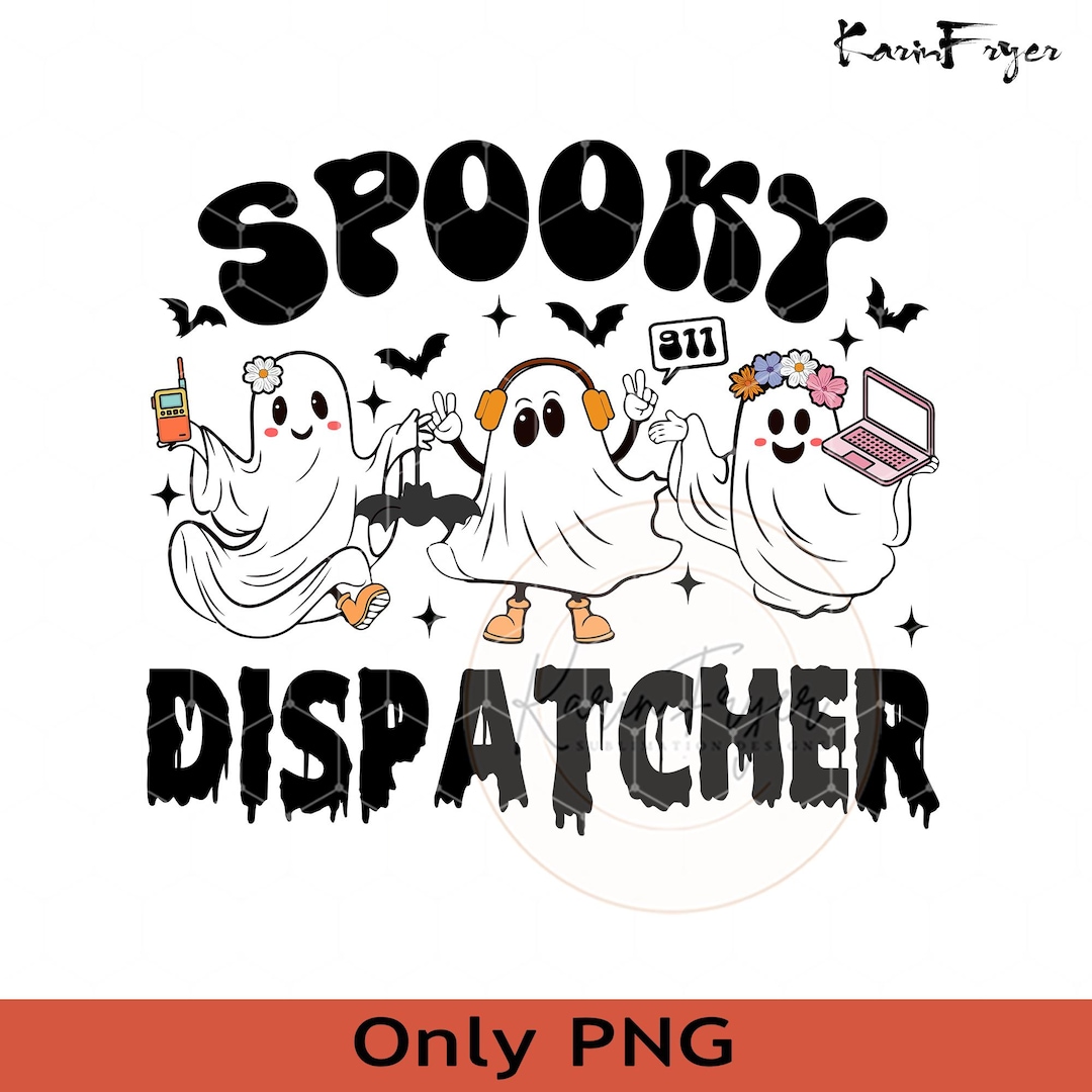 Spooky Dispatcher Png, Halloween 911 Png, 911 Dispatcher Halloween ...