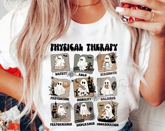 Spooky PT Squad Png, Physical Therapy Halloween Png, Physical Therapist ...
