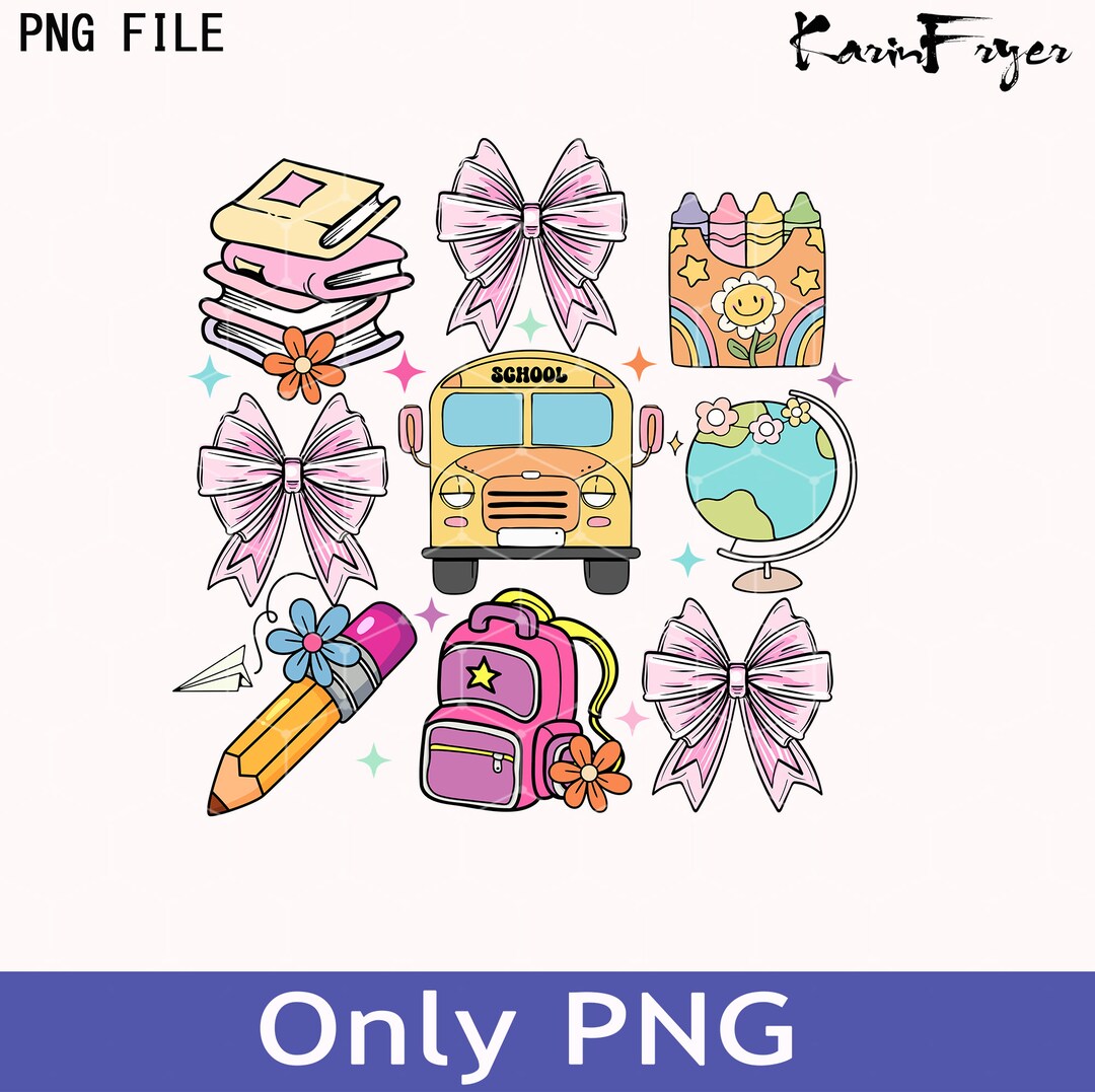 Coquette Teacher Png,pencil Coquette Bow Png, Teacher Life Png, Teacher ...