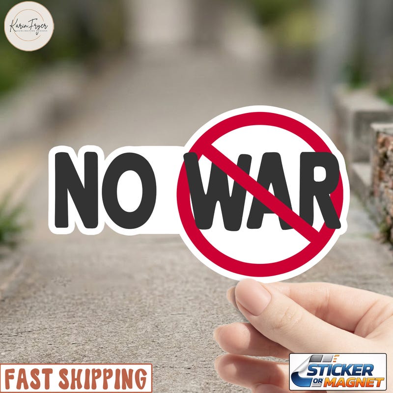 Peace Not War Car Decals - Etsy