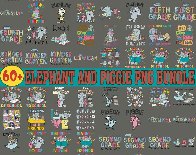 Elephant and Piggie Png, Elephant Png, Piggie Png, Friends Elephant ...