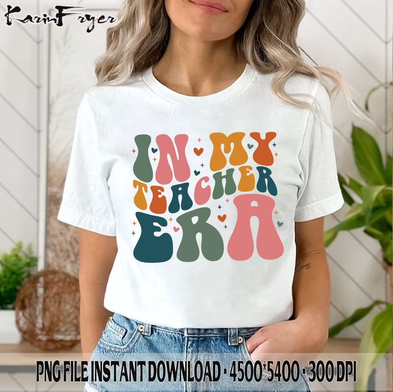 In My Teacher Era SVG Png Cool Teacher Era Svg Png Teacher - Etsy